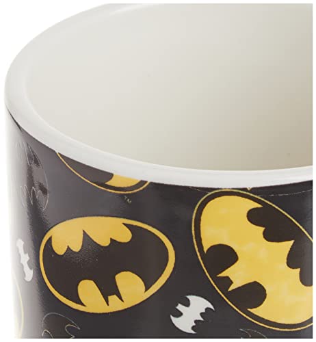 Spoontiques - Ceramic Travel Mugs - Batman Logo Cup - Hot or Cold Beverages - Gift for Coffee Lovers