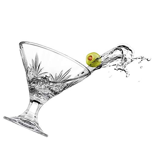 Godinger Martini Glasses, Cocktail Glass - Dublin Collection, Set of 4, 5 oz