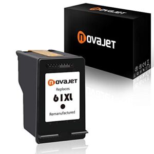 novajet ink cartridge replacement for hp 61xl hp 61 xl high yield for hp envy 4500 5530 5534 5535 hp deskjet 1000 1010 1512 3050 hp officejet 4630 2620 4632 (1 black)