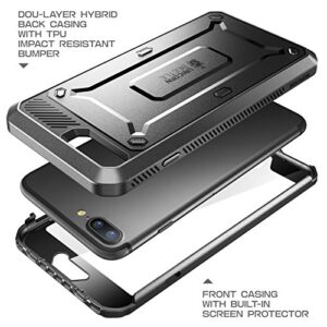 SupCase Unicorn Beetle Pro Series Case Designed for iPhone 7 Plus, iPhone 8 Plus Case, with Built-in Screen Protector Full-Body Rugged Holster Case for iPhone 7 Plus/iPhone 8 Plus (Black)