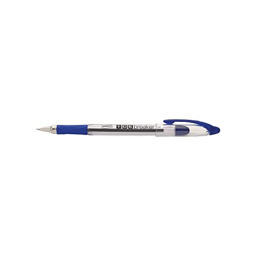 STAPLES 807985 Icebreakerballpoint Stick Pens Fine Point Blue Dozen