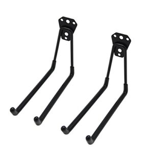 rforply wall hung double hook bicycle storage hook garage space saver hanger rack pack of 2 (big hook)