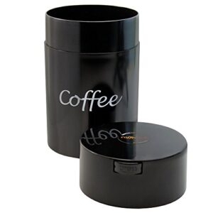 Tightpac America, Inc. unisex adult Black The Ultimate Vacuum Sealed Coffee Container, Black US