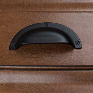 GlideRite Hardware 4158-MB-1 Type CC Bin Cabinet Pull, 2.5", Matte Black Finish