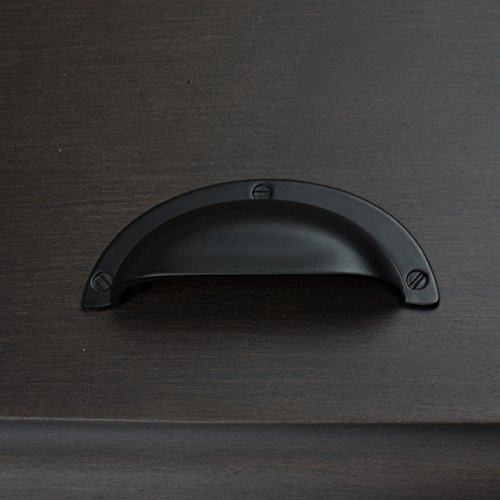 GlideRite Hardware 4158-MB-1 Type CC Bin Cabinet Pull, 2.5", Matte Black Finish