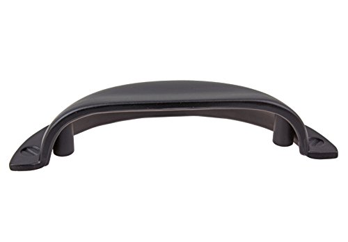 GlideRite Hardware 4158-MB-1 Type CC Bin Cabinet Pull, 2.5", Matte Black Finish