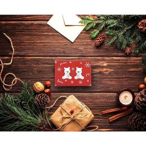 Juvale 48 Pack Christmas Greeting Cards with Envelopes, 6 Holiday Designs (4x6 Inches)