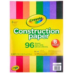 crayola construction paper, 96 sheets