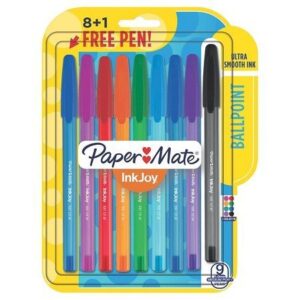 paper mate inkjoy® ballpoint pens, 9ct - multicolor