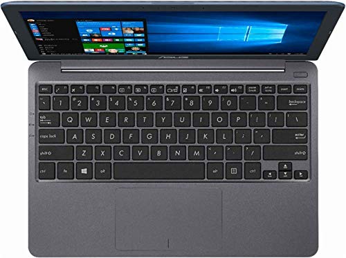 2019 Asus Vivobook 11.6" Thin and Lightweight Laptop Computer, Intel Celeron N4000 up to 2.6GHz, 2GB DDR4 RAM, 32GB eMMC, 802.11AC WiFi, Bluetooth 4.1, USB-C 3.1, HDMI, Star Gray, Windows 10 in S Mode