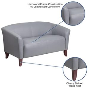 Flash Furniture HERCULES Imperial Series Gray LeatherSoft Loveseat