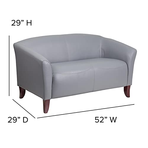 Flash Furniture HERCULES Imperial Series Gray LeatherSoft Loveseat