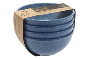 evo sustainable goods 16 oz. bowl set, blue