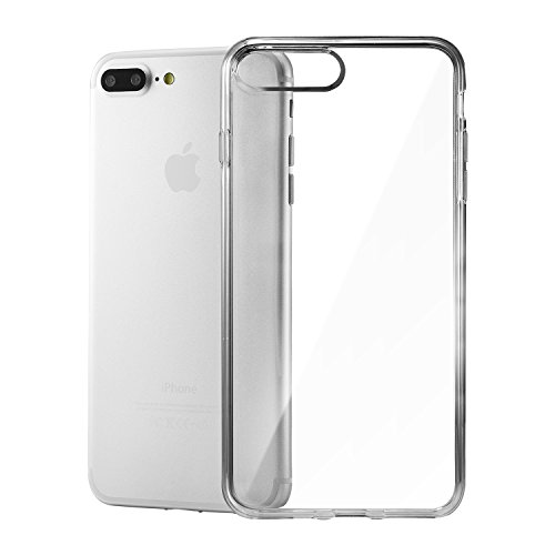 technext020 iPhone 7 Plus Clear Case/iPhone 8 Plus Clear Case, Shockproof Ultra Slim Fit Silicone TPU Soft Gel Rubber Cover Shock Resistance Protective Back Bumper for iPhone 7 Plus/iPhone 8 Plus