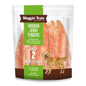 waggin' train chicken jerky for dogs - limited ingredient dog treats for dogs 30 oz. pouch