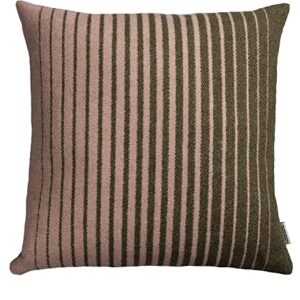 Roros Tweed Designer 100% Norwegian Wool Pillow Cushion (Asmund Gradient in Pink/Green)