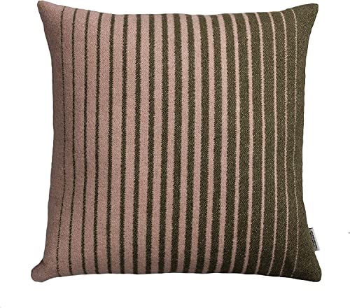 Roros Tweed Designer 100% Norwegian Wool Pillow Cushion (Asmund Gradient in Pink/Green)