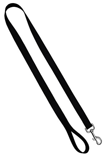 Dog Leash - Colored Heavy Duty Pet Leashes, Made in the USA - 1 Inch x 4 Feet, Black