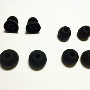 8pcs Replacement Earbuds Eartips for Monster Beats Dr. Dre Urbeats Urbeats 2.0 Tour 2.0 Stereo Earphones (Black)