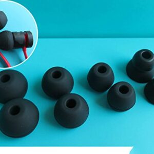 8pcs Replacement Earbuds Eartips for Monster Beats Dr. Dre Urbeats Urbeats 2.0 Tour 2.0 Stereo Earphones (Black)