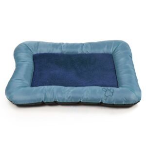 petmaker 43"x29" plush cozy pet bed - blue