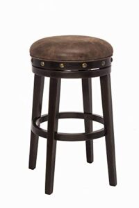 hillsdale benard backless swivel counter stool height, brown