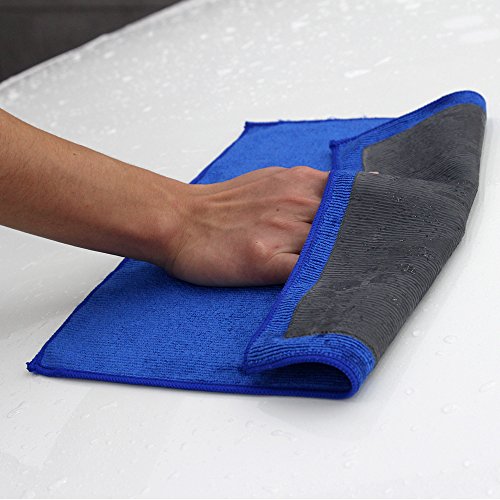 Clay Bar Towel, AutoCare Fine Grade Microfiber Clay Towel Automotive Detailing Towel Clay Bar Alternative for Car Detailing, Creative Gift-Blue, 1 Pack