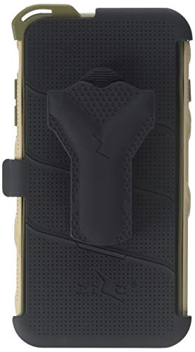 ZIZO Bolt Series for iPhone 8 Plus Case Military Grade Drop Tested Glass Screen Protector Holster iPhone 7 Plus case Desert TAN CAMO Green