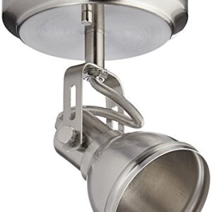 CANARM ICW622A01BN10 LTD Polo 1 Light Ceiling/Wall, Brushed Nickel with Adjustable Head