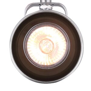 CANARM ICW622A01BN10 LTD Polo 1 Light Ceiling/Wall, Brushed Nickel with Adjustable Head