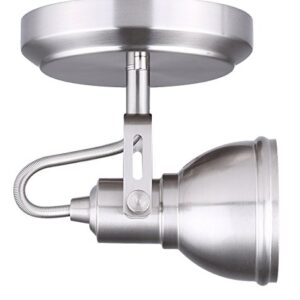 CANARM ICW622A01BN10 LTD Polo 1 Light Ceiling/Wall, Brushed Nickel with Adjustable Head