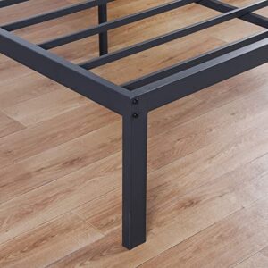 Olee Sleep 18inch Tall Steel Slat / Non-slip Support S-3500 High Profile Platform Bed Frame, Twin