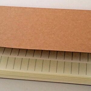 Notepads with Kraft Paper Covers (4.5 x 3 Mini Notebooks Set of 6)