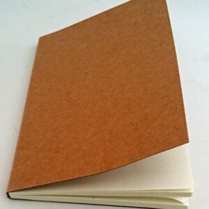 Notepads with Kraft Paper Covers (4.5 x 3 Mini Notebooks Set of 6)