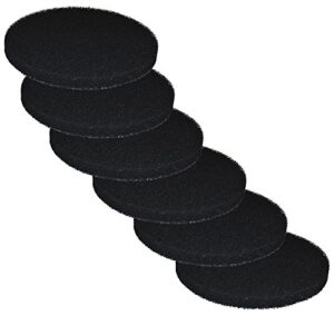 zanyzap 6 carbon impregnated foam pads for fluval fx4 / fx5 / fx6 canister filter