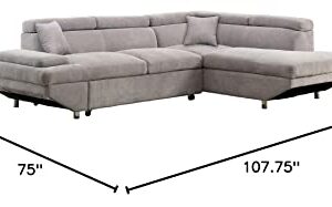 HOMES: Inside + Out Walter's Sectional with Pull Out Sleeper Chaise