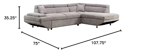 HOMES: Inside + Out Walter's Sectional with Pull Out Sleeper Chaise