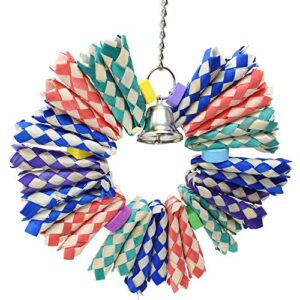 bonka bird toys 1139 shredburst colorful bamboo shredding parrot parrotlet cockatoo african grey amazon