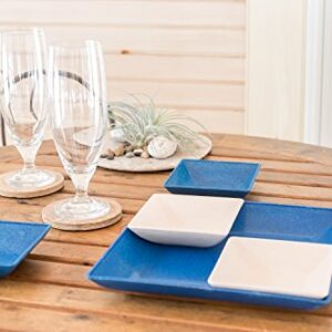 EVO Sustainable Goods Five Piece Serving and Snack Set, Blue