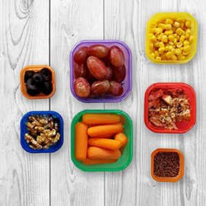 21 Day Portion Control Containers Kit - Nutrition Diet, Multi-Color Coded Weight Loss System. Complete Guide + PDF Planner + Recipe eBook and Tape Measure - BPA Free - 14 PC Labeled