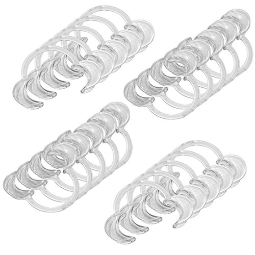 EZGO 20 Pieces (Size M) C-Shape Teeth Whitening Cheek Retractor, Autoclavable Dental Mouth Opener, Disposable Dental Lip Cheek Retractor for Mouthguard Challenge Game