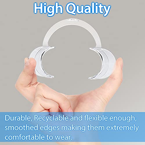 EZGO 20 Pieces (Size M) C-Shape Teeth Whitening Cheek Retractor, Autoclavable Dental Mouth Opener, Disposable Dental Lip Cheek Retractor for Mouthguard Challenge Game