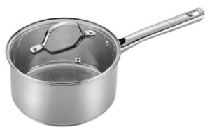 t-fal e75824 performa stainless steel dishwasher safe oven safe sauce pan cookware, 3-quart, silver