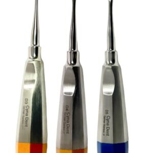 New German Stainless Set of 3 LUXATING PERIOTOMES Dental ATRAUMATIC EXTRACTING Elevators 3MM 4MM 5MM