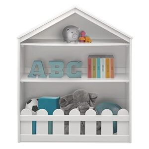 Serta Happy Home Storage Bookcase - Ideal for Books, Decor, Homeschooling & More, Bianca White