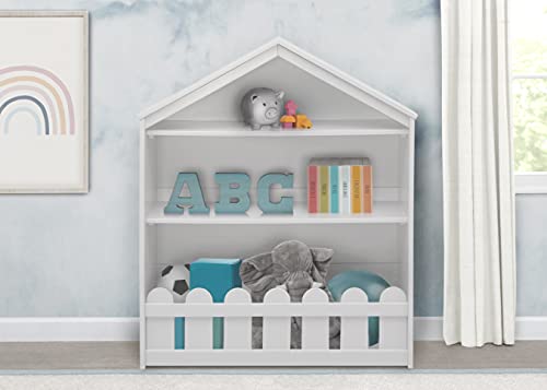 Serta Happy Home Storage Bookcase - Ideal for Books, Decor, Homeschooling & More, Bianca White