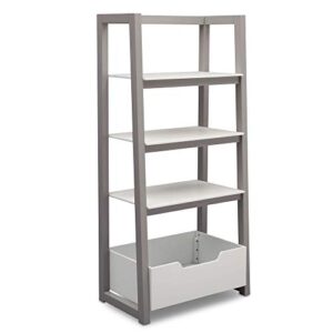 delta children ladder shelf, white/grey