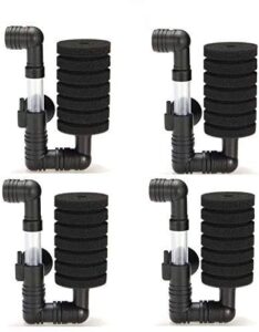 aquapapa 4x bio sponge filter for betta fry aquarium fish tank up to 15 gal