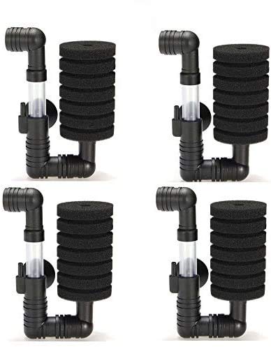 Aquapapa 4X Bio Sponge Filter for Betta Fry Aquarium Fish Tank Up to 15 Gal