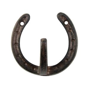 treasure gurus metal horseshoe hat/coat/tack/key wall hook/bath towel rack rustic western decor